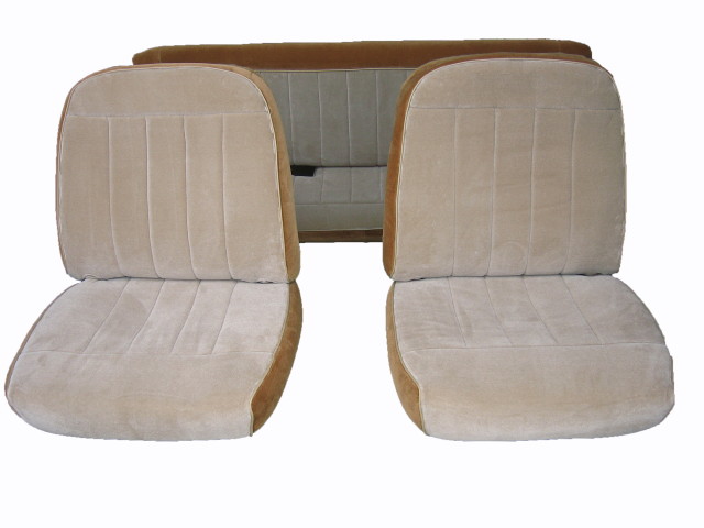 1990 Chevrolet C1500 Ext Cab Pickup Seat Upholstery Front Buckets Rear Bench Charcoal Velour Black Velour
